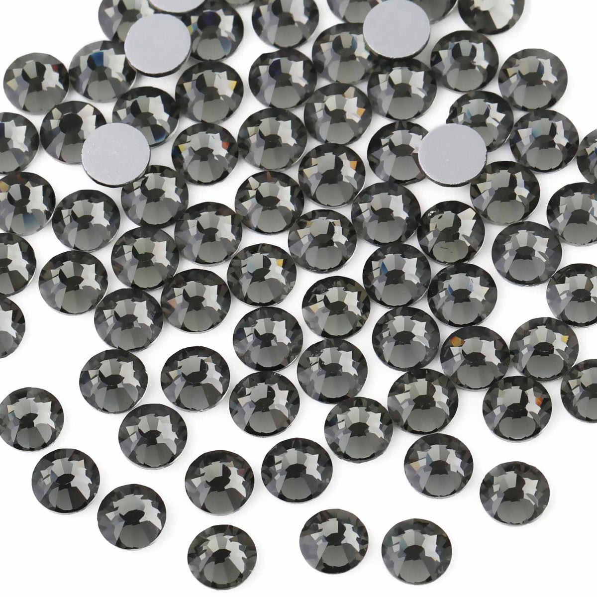 Beadsland Flat Back Crystal Rhinestones Round Gems For Nail Art And Cr