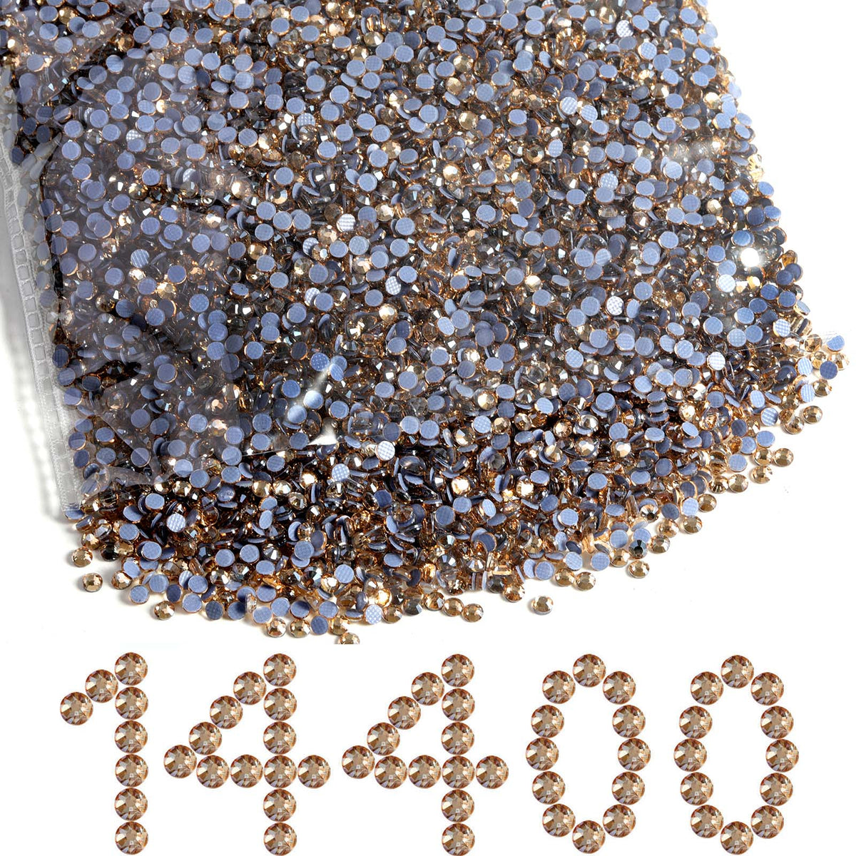 Beadsland Hotfix Rhinestones Bulk, Hot Fix Rhinestones for Crafts Clot