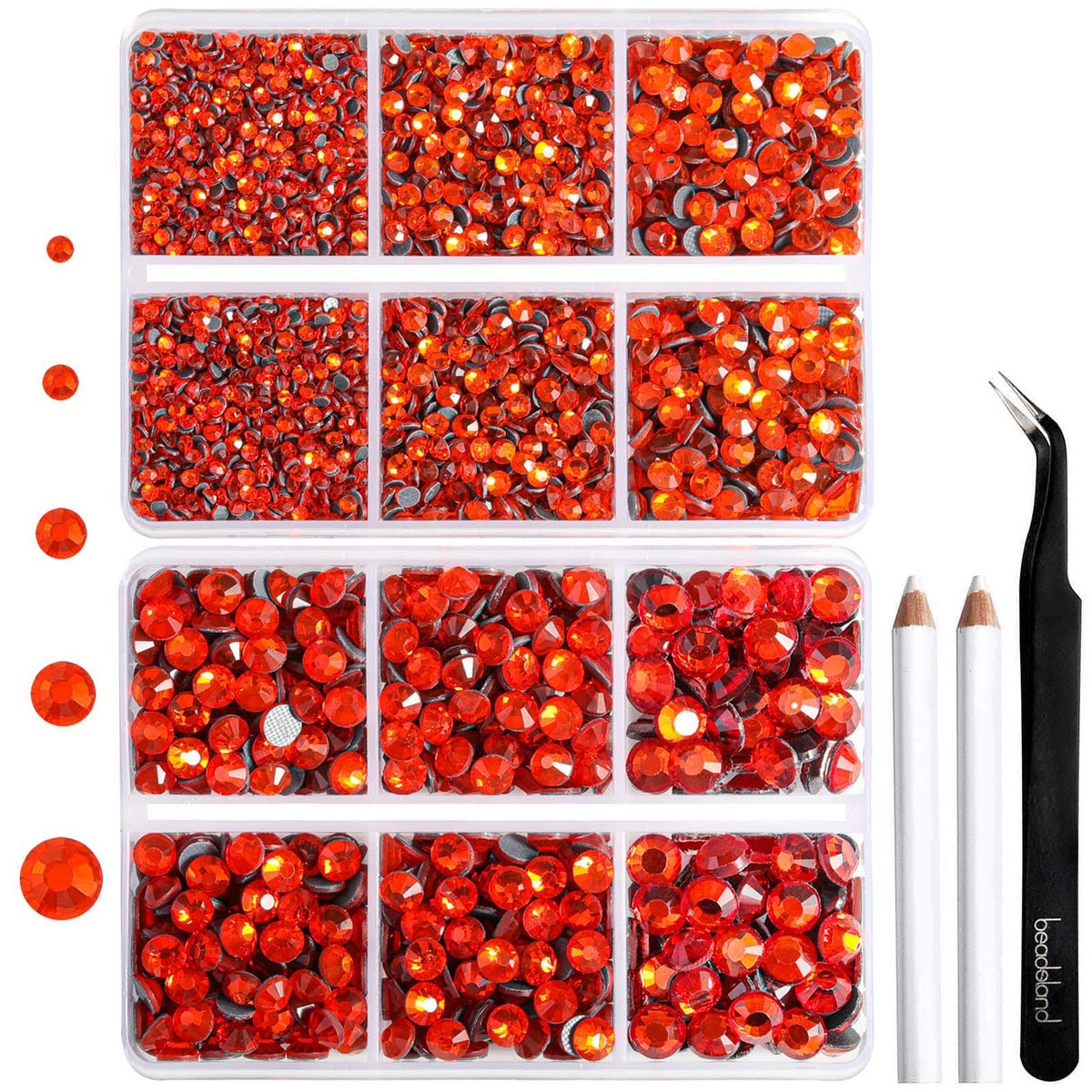 6736pcs Hotfix Rhinestones for Crafts Clothes Mixed 5 Sizes, Hotfix Cr ...